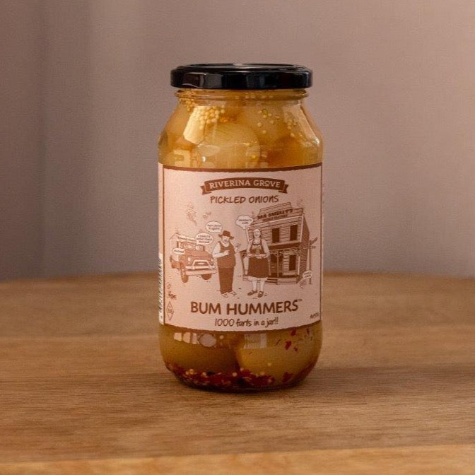 Riverina Grove Bum Hummers Pickled Onions 500gm – Milawa Cheese Company